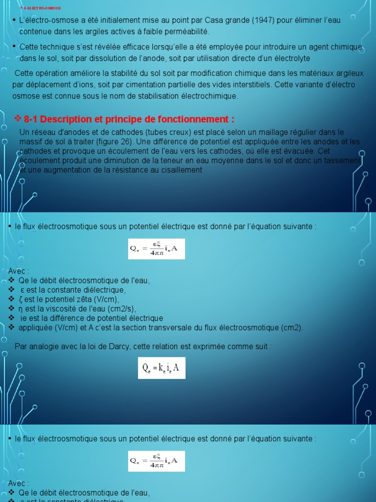 8-1 Description Et Principe de Fonctionnement | PDF | Électrochimie | Argile