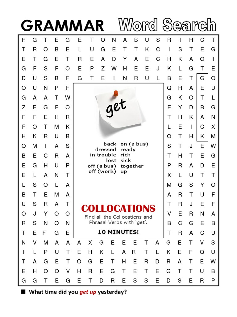 Get Collocations Word Search | PDF