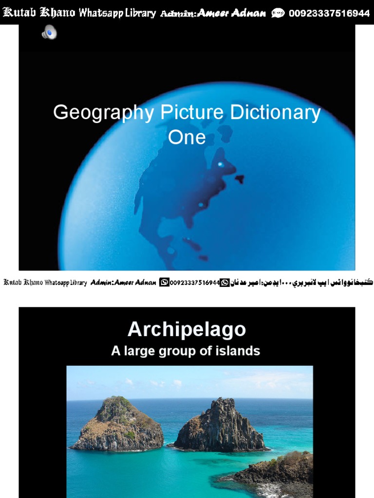 Geography Picture Dictionary | PDF | Glacier | Mountains