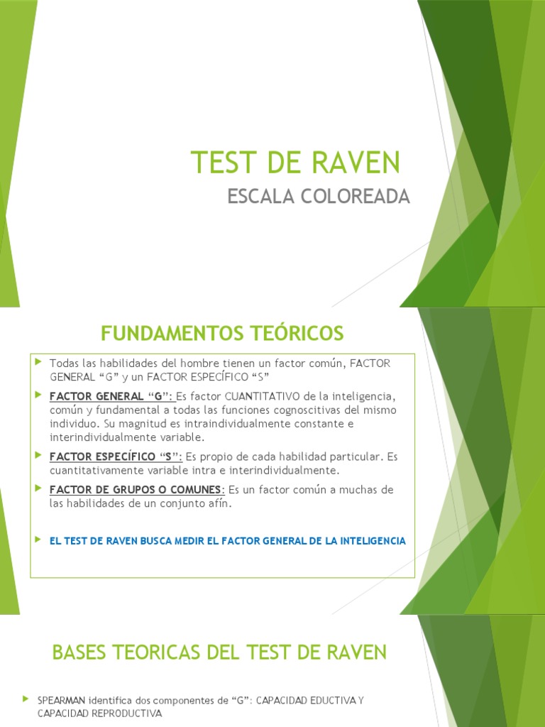 Test de Raven | PDF | Inteligencia | Ciencia cognitiva