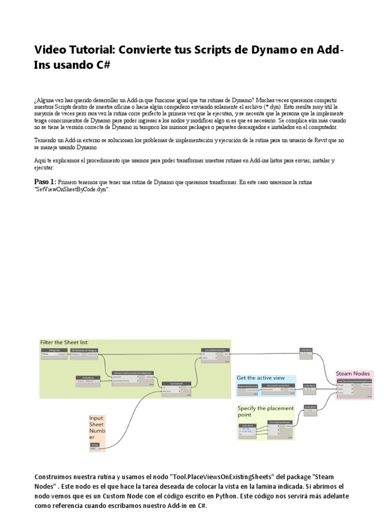 Conversion Dynamo A Script Con Csharp | PDF | C Sharp (lenguaje de programación) | Marco de software