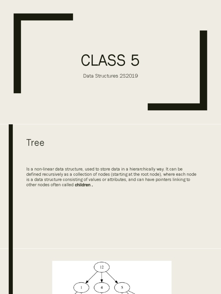 Class 5: Data Structures 2S2019 | PDF