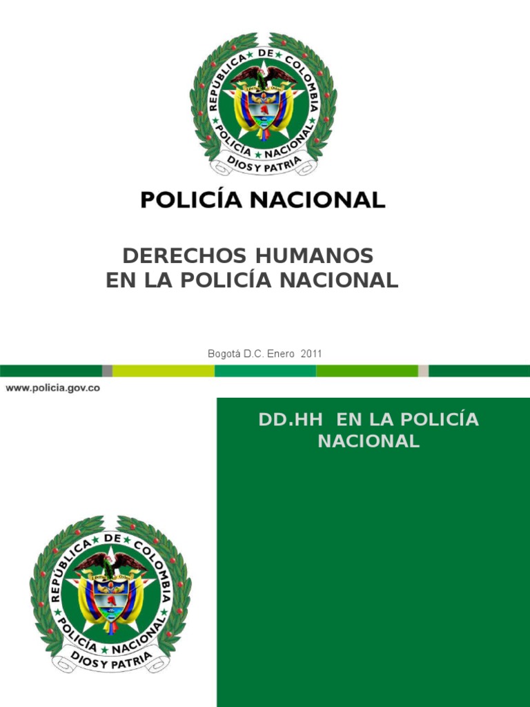 Presentacion Tomo 7 1 DDHH En La Policia Nacional PDF Ley