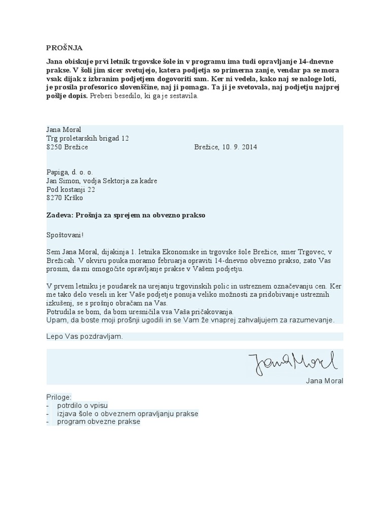 PROŠNJA | PDF