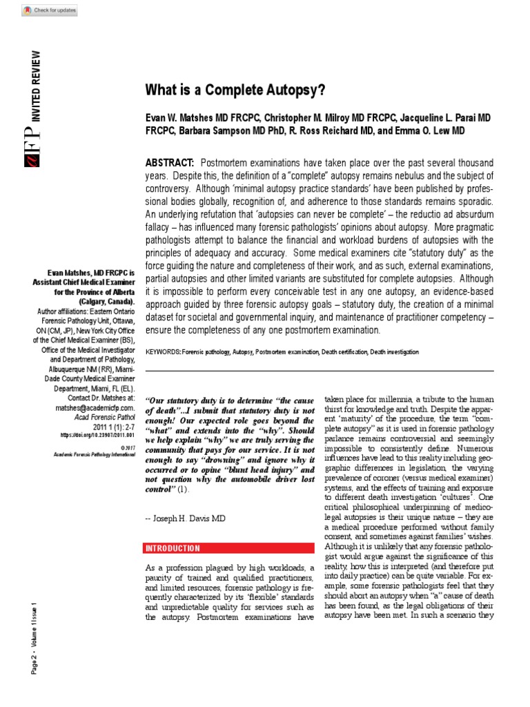 Complete Autopsy Pdf Download Free Pdf Autopsy Pathology