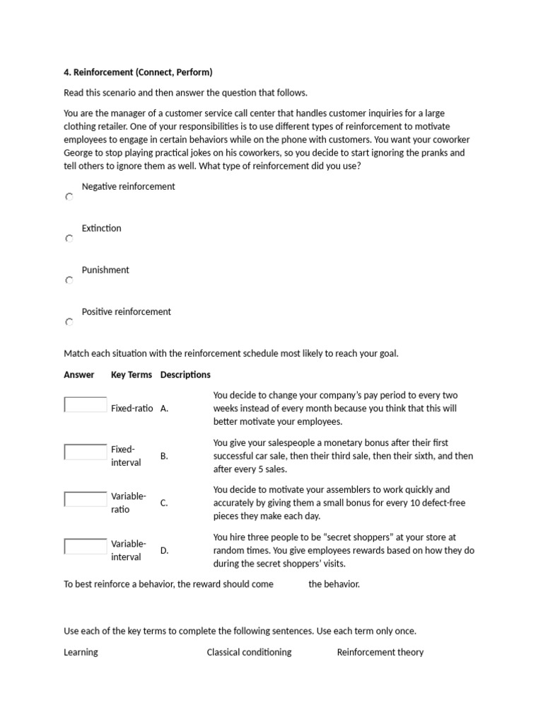 Motivating Through Reinforcement: Using Positive and Negative ...