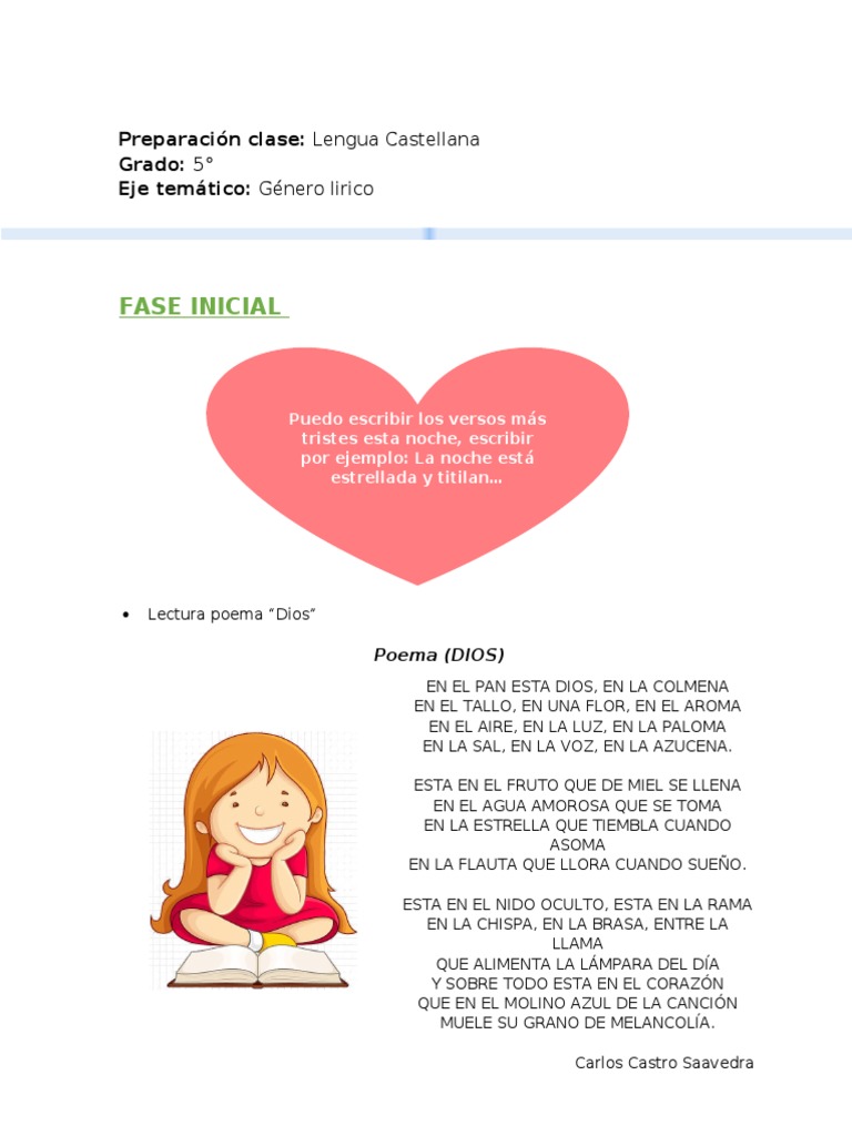 Actividades de Género Lírico para Niños | PDF | Rima | Canciones