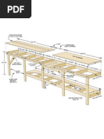Simple Workbench Plans - Construct101 | PDF | Crafts | Wood