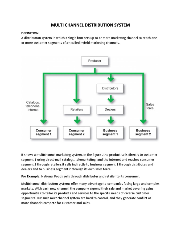 MULTI CHANNEL DISTRIBUTION SYSTEM Marketing | PDF