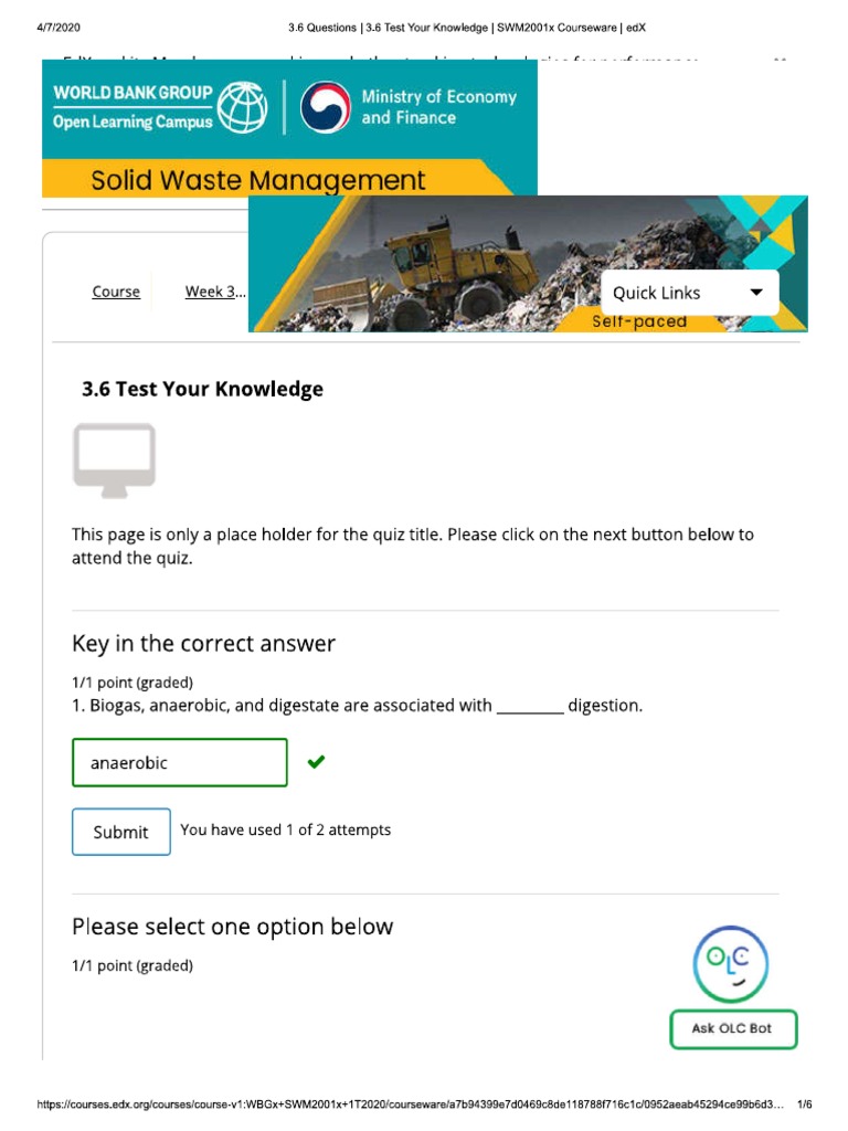 3.6 Questions - 3.6 Test Your Knowledge - SWM2001x Courseware - Edx | PDF