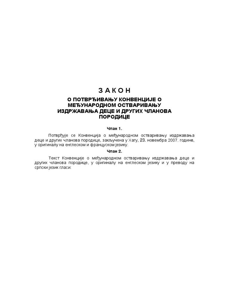 International Child Support Convention | PDF | Legal Aid | European ...
