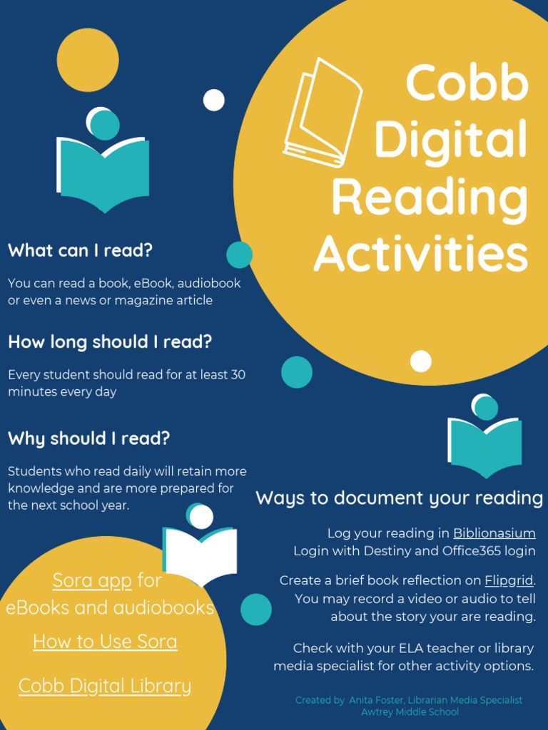 Cobb Digital Reading Activities Guide | PDF