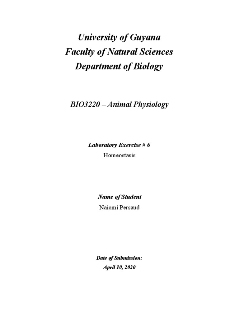 Homeostasis Lab | PDF | Heart Rate | Human Body
