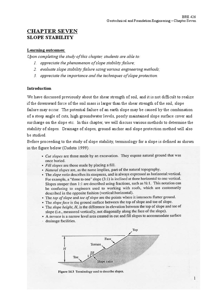 Slope Stability in Geotechnical Engineering | PDF | Geotechnical ...