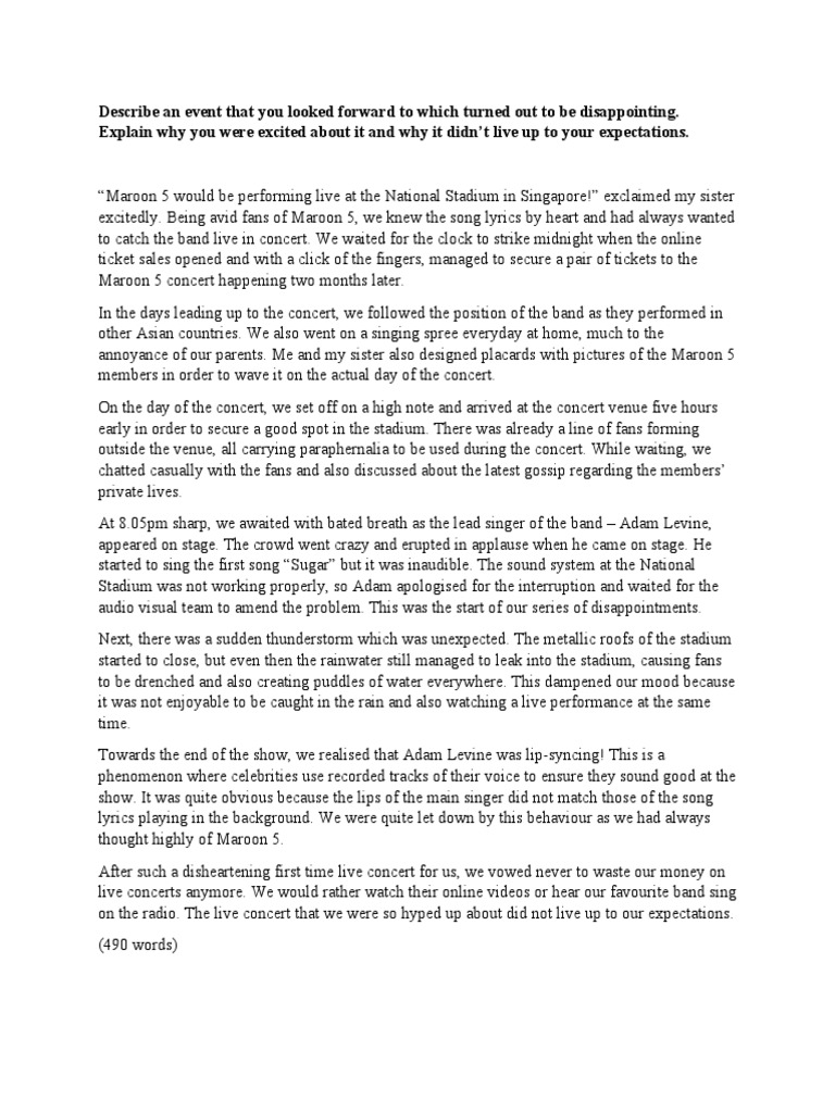 Sample Essay English O Level | PDF