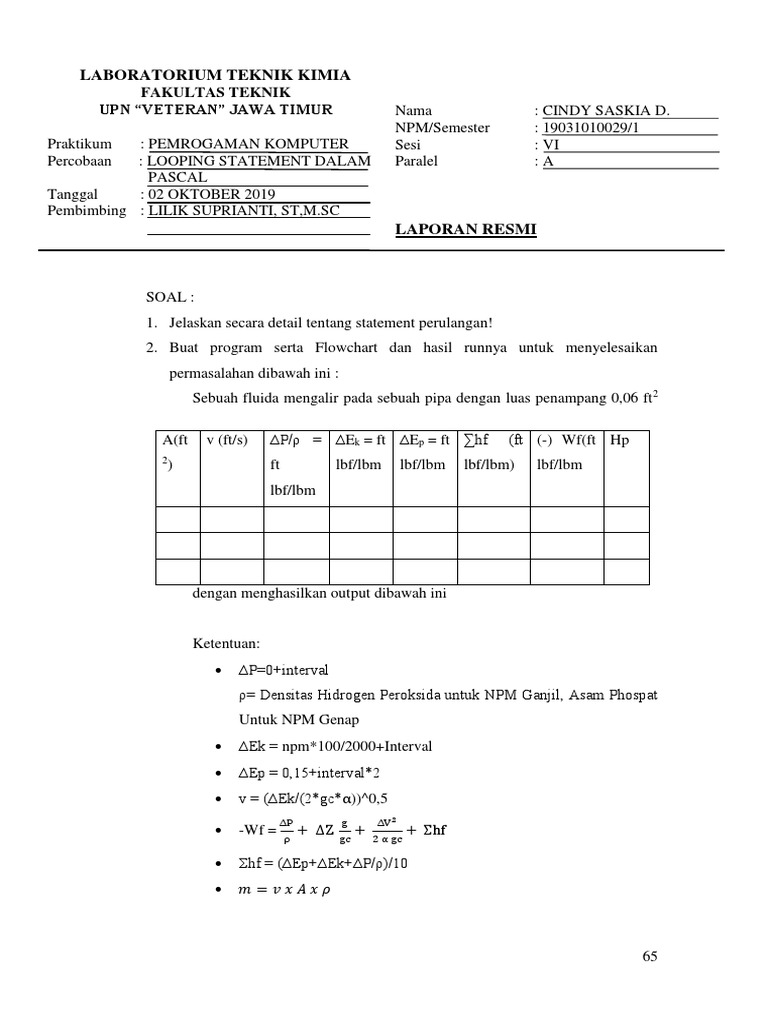 Looping Statement Pada Pemrograman Pascal | PDF