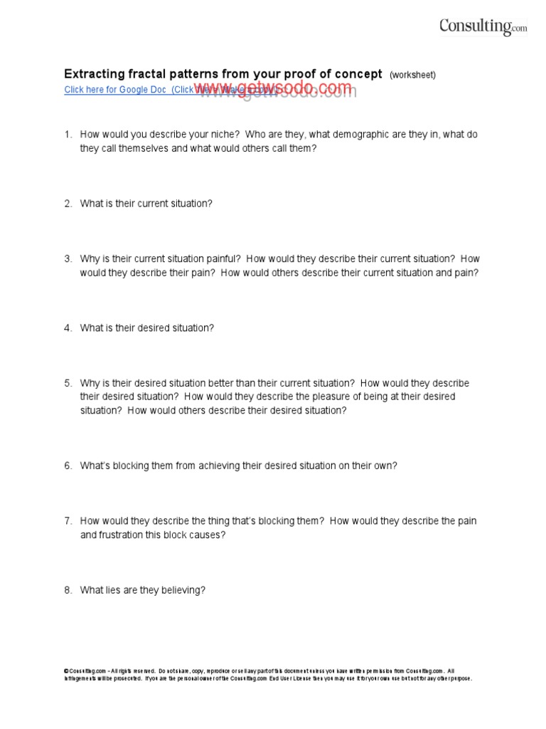 A) Extracting Fractal Patterns Worksheet | PDF | Computing | Communication