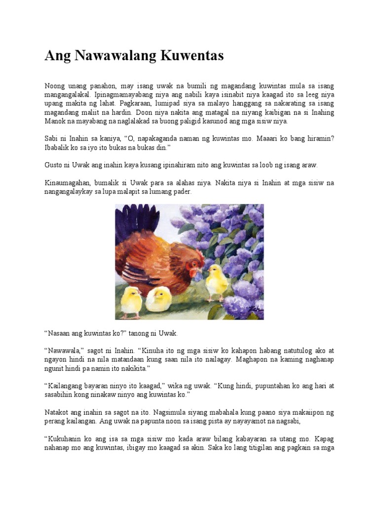 Ang Nawawalang Kuwentas | PDF