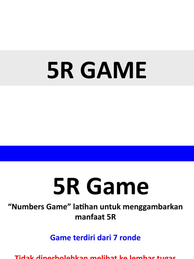 5R Games | PDF