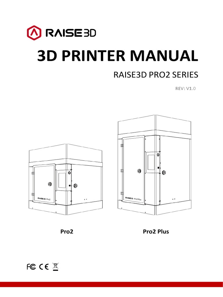 Raise3D Pro2 Series User Manual | PDF | Electromagnetic Interference ...