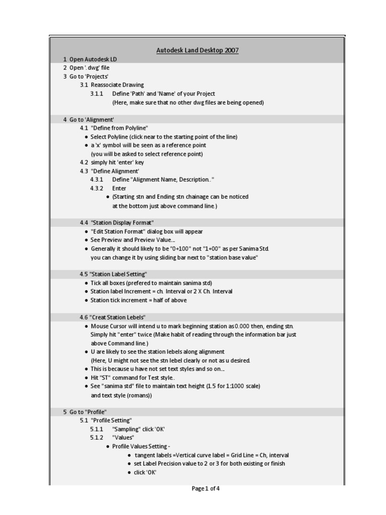 Autodesk Land Desktop 2007 | PDF | Page Layout | Computing And ...