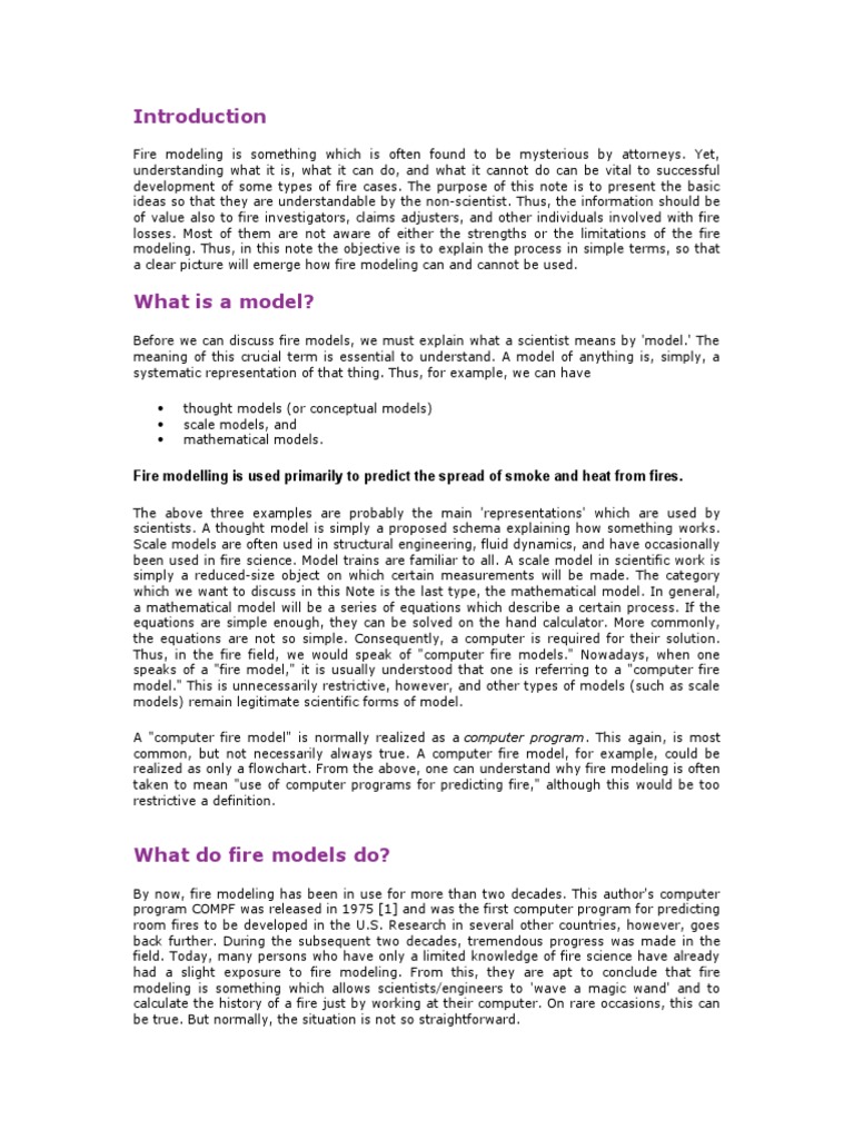 Introduction of Fire Modelling | PDF | Computational Fluid Dynamics ...