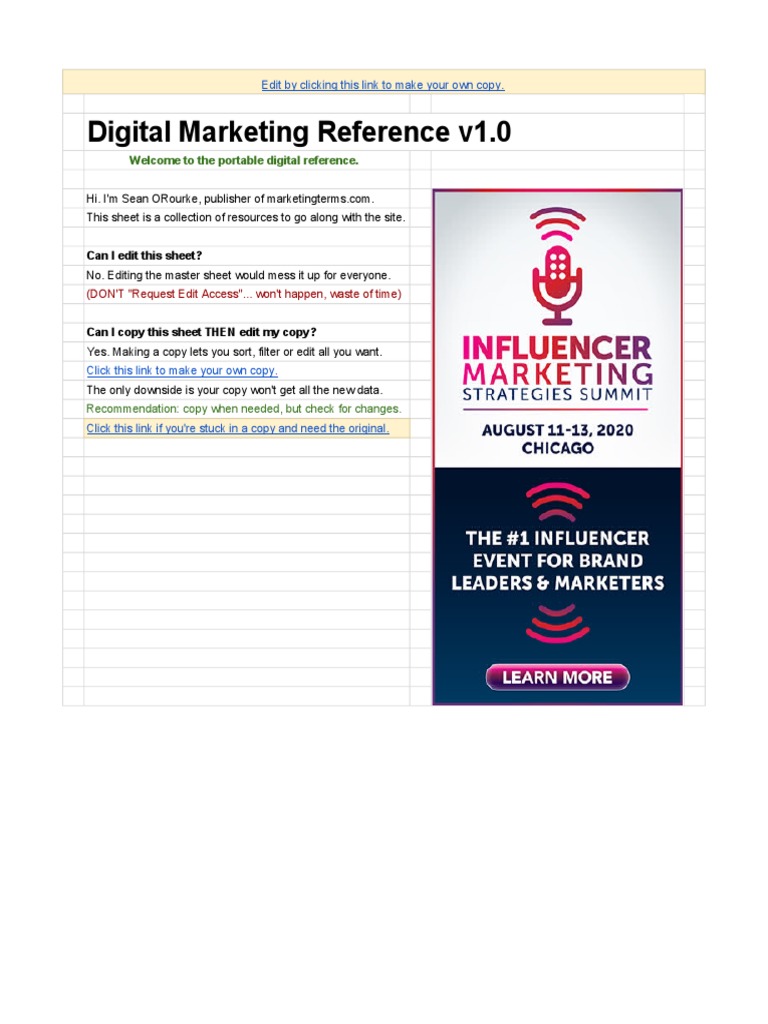 Digital Marketing Reference v1.0 PDF | PDF | Digital Marketing | E Commerce