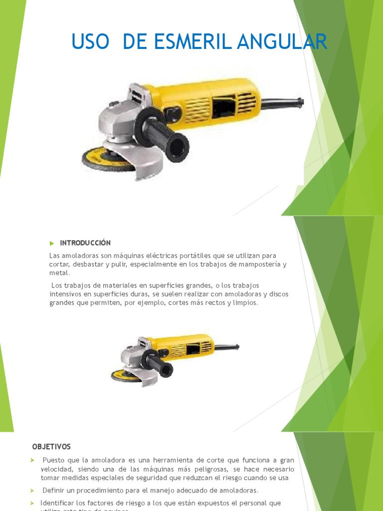 Uso de Esmeril Angular | PDF | Herramientas | Naturaleza