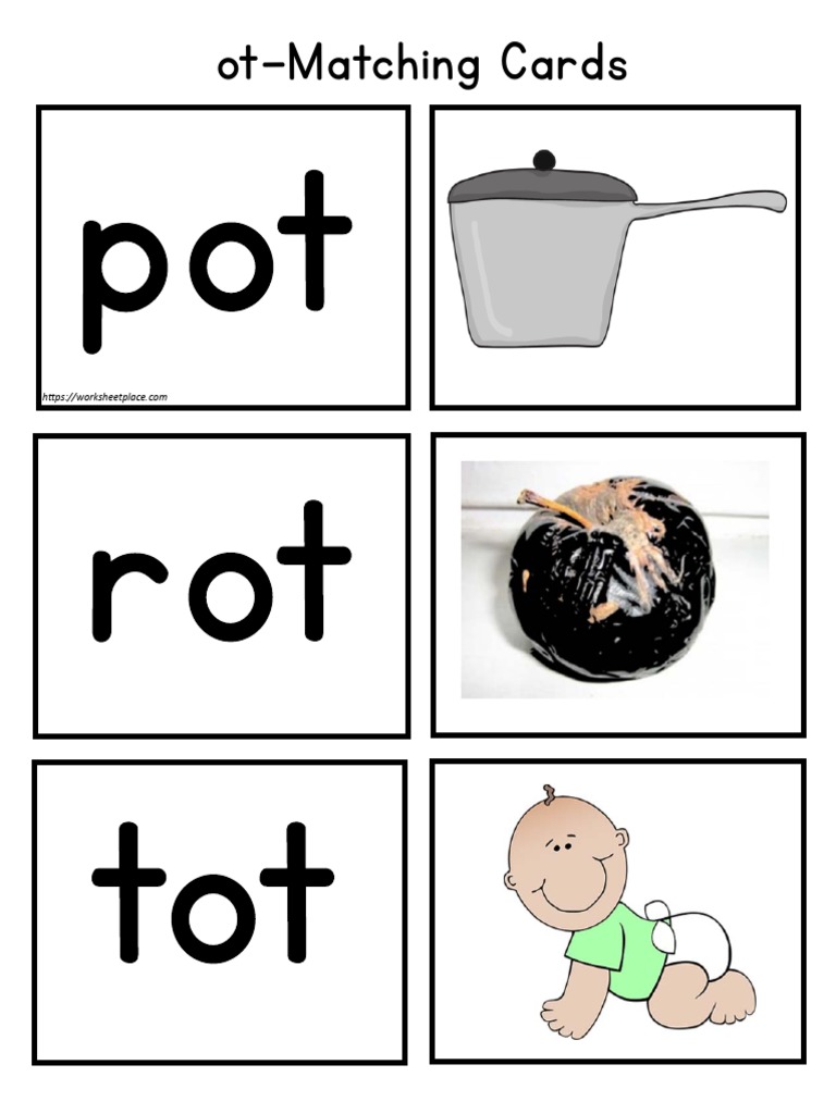 Ot Word Family Game 3 | PDF