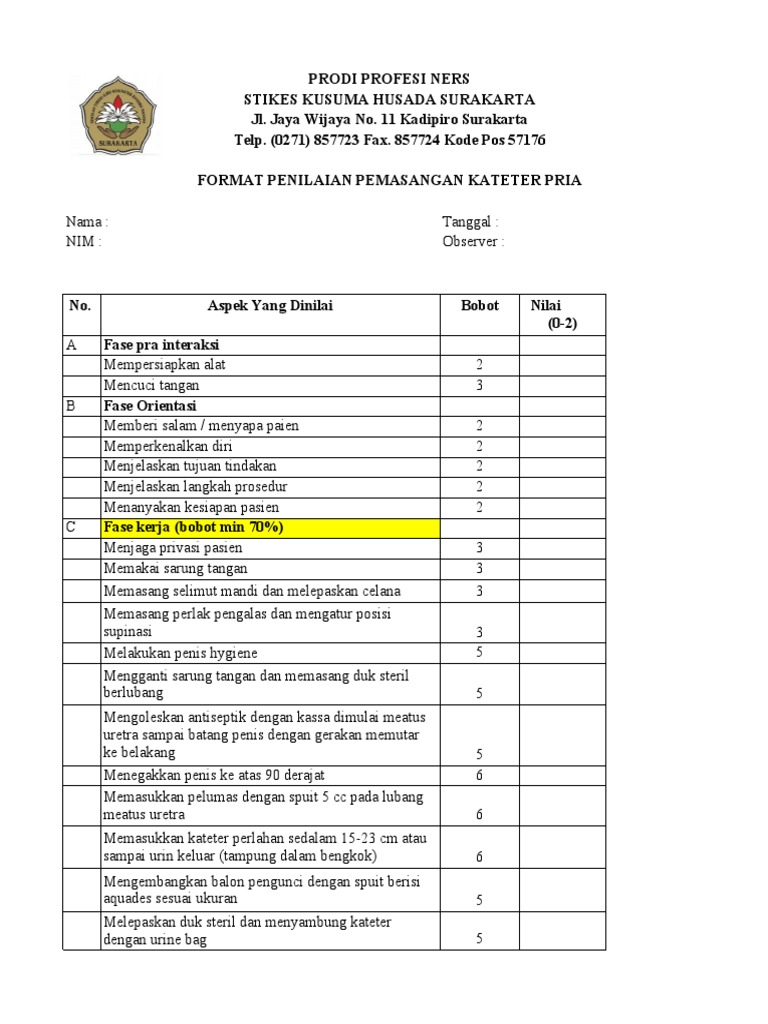 Tools Pemasangan Kateter Pria | PDF