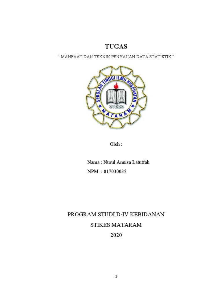 Tugas Biostatistik Kebidanan | PDF | Metode & Bahan Ajar | Sains & Matematika