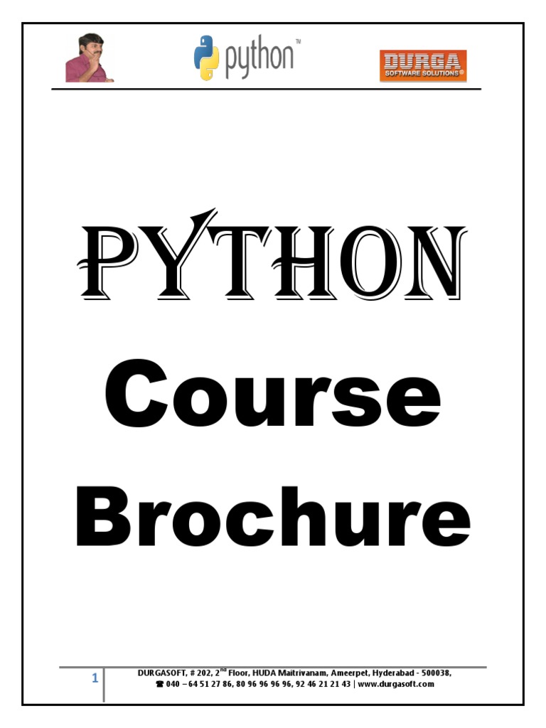 Python Course Brochure PDF | PDF | Method (Computer Programming ...