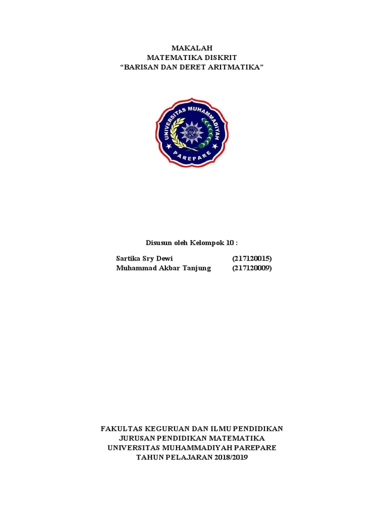 Makalah Matematika Diskrit, Barisan Dan Deret | PDF