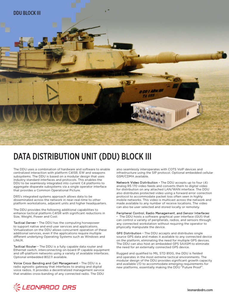 Data Distribution Unit (Ddu) Block Iii | PDF | Embedded System ...