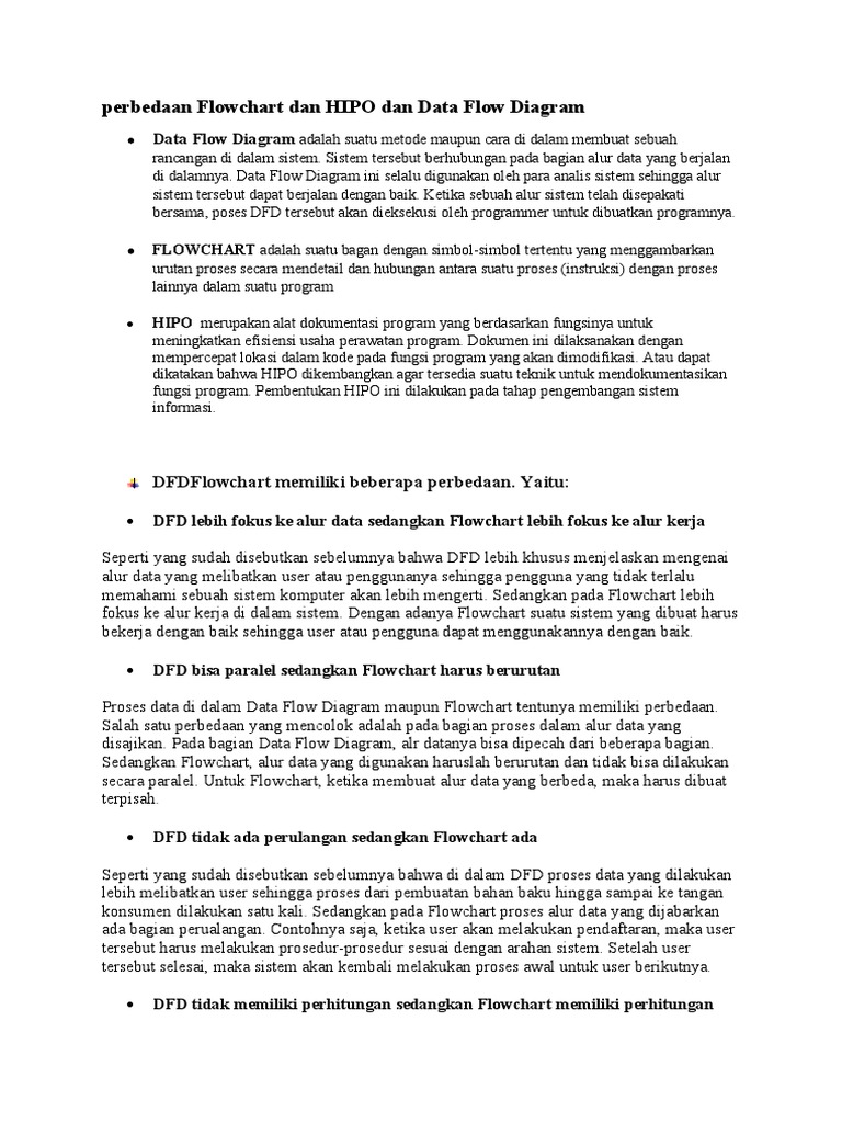 DFD Flowchart Hipo | PDF