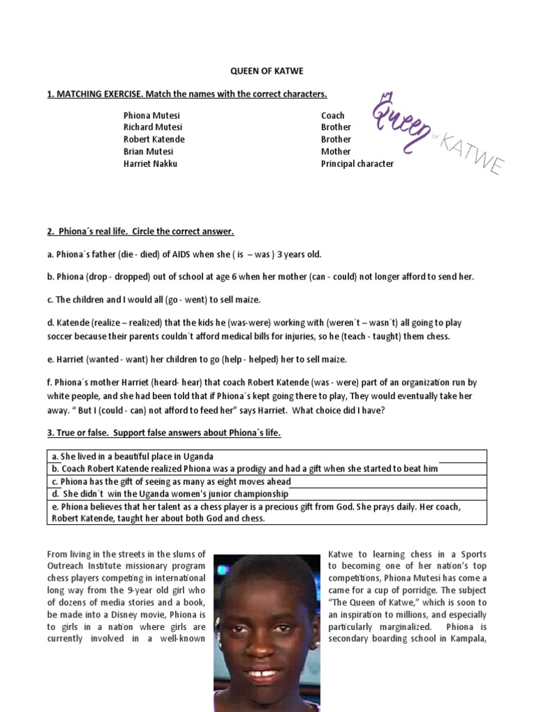 Queen of Katwe | PDF | Schools