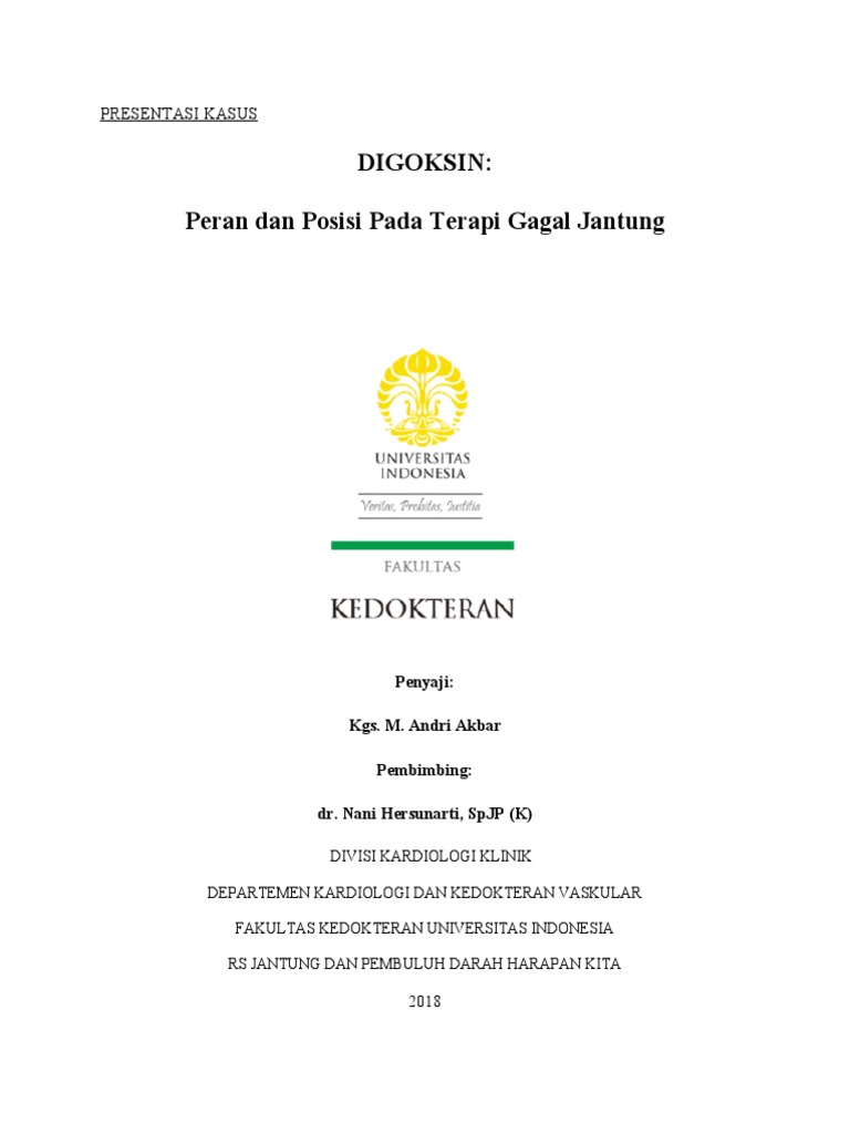 Digoksin Toksisitas | PDF | Sains & Matematika