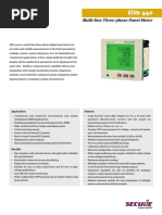 Secure Elite 300 Multifunction Meter | PDF | Power Supply | Electrical ...