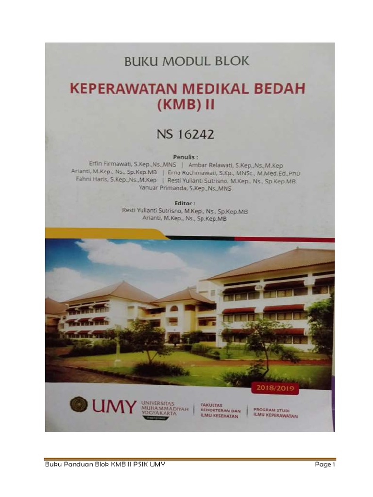 Buku Modul Blok KMB 2 - Cover Pengesahan Daftar Isi Bab I | PDF