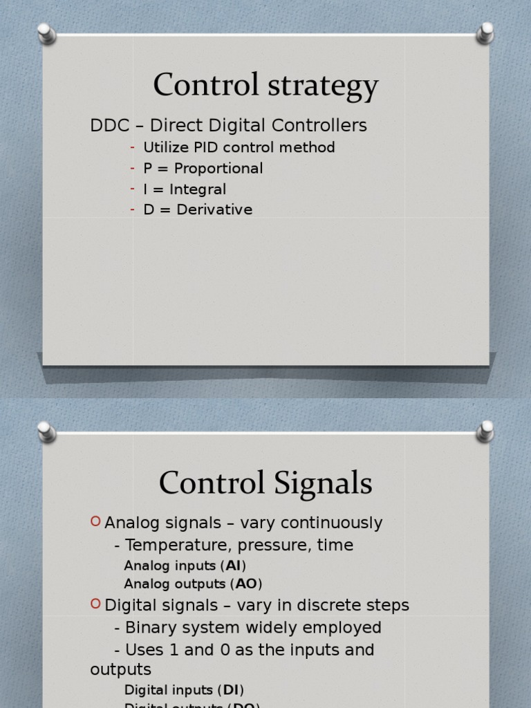 Control Strategy: DDC - Direct Digital Controllers | PDF