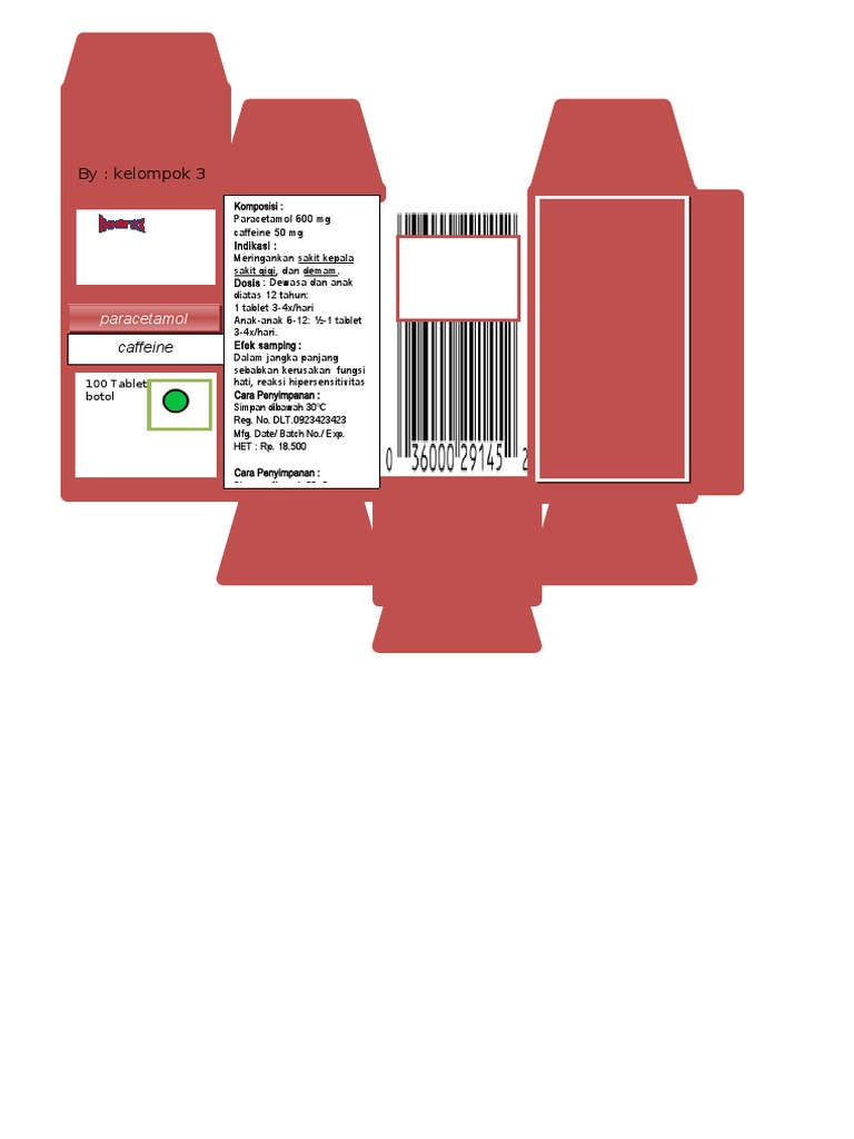 Desain Kemasan Obat Kelompok 1 | PDF