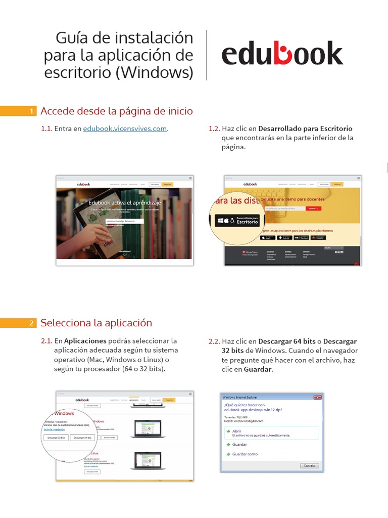 Guia Instalacion Edubook Windows | PDF