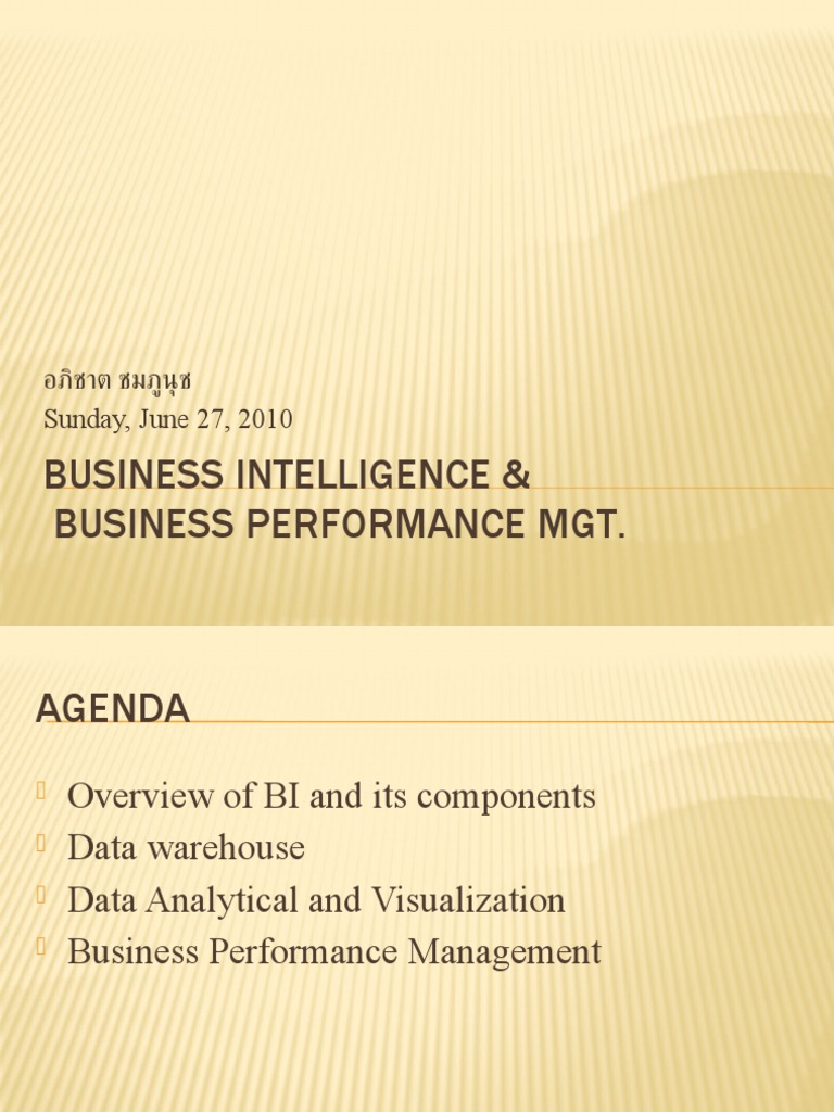 Business Intelligence | PDF | Data Warehouse | Information Age