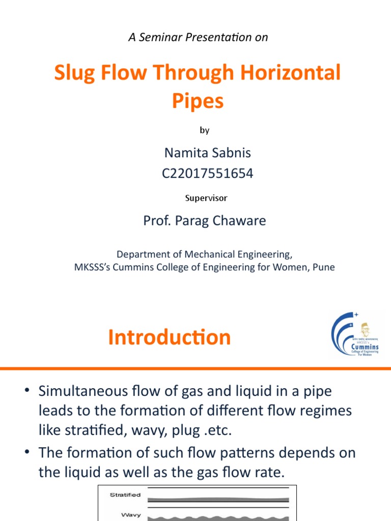 Slug Flow Analysis in Pipes | PDF | Fluid Dynamics | Liquids