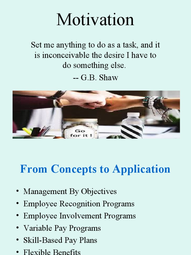 Motivation and Its Application | Download Free PDF | Motivation ...