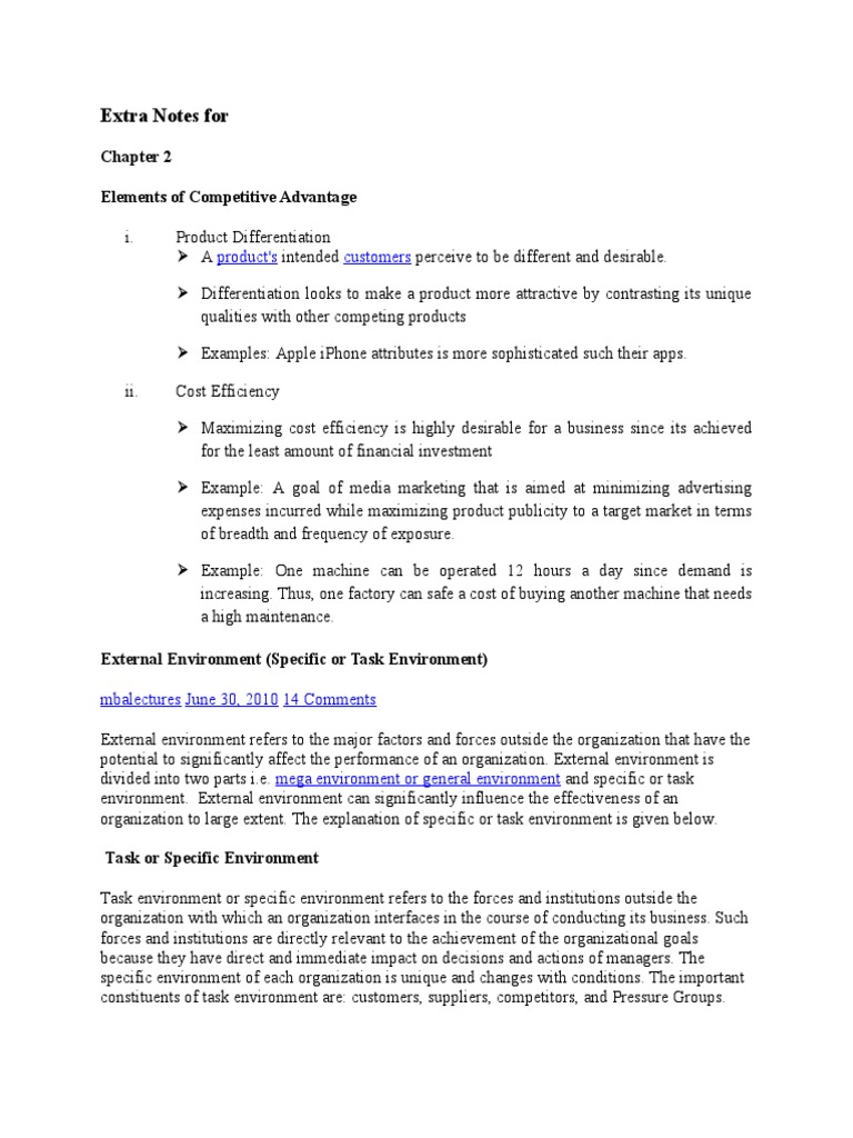 Extra Notes | PDF | Competition | Pricing