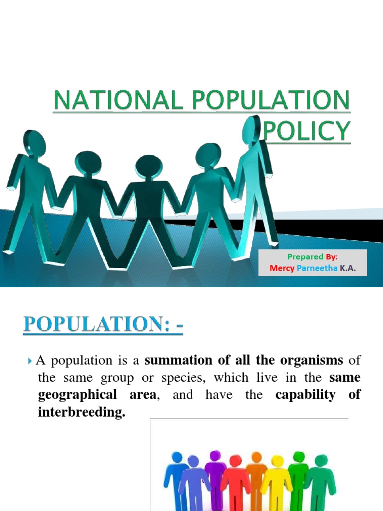 National Population Policy | PDF | Human Reproduction | Wellness