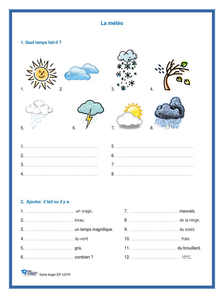 La Meteo Exercices Et Corrige PDF | PDF | Foudre | Tempêtes