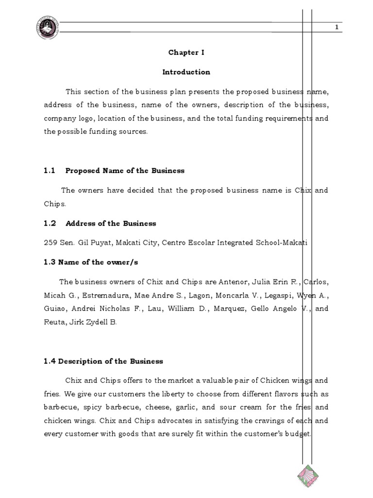 Final Na Final Business Plan | PDF | Supply Chain | Foods
