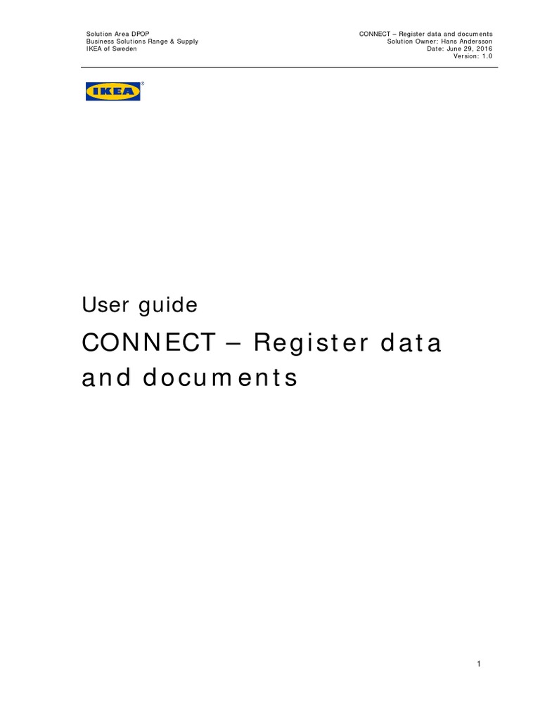 User Guide-Connect-Register Data and Documents | PDF | Button ...